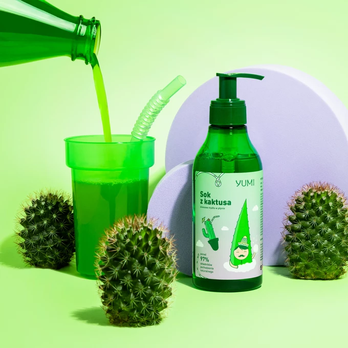 Aloe sok z kaktusa aloesowy żel pod prysznic 400 ml - Yumi